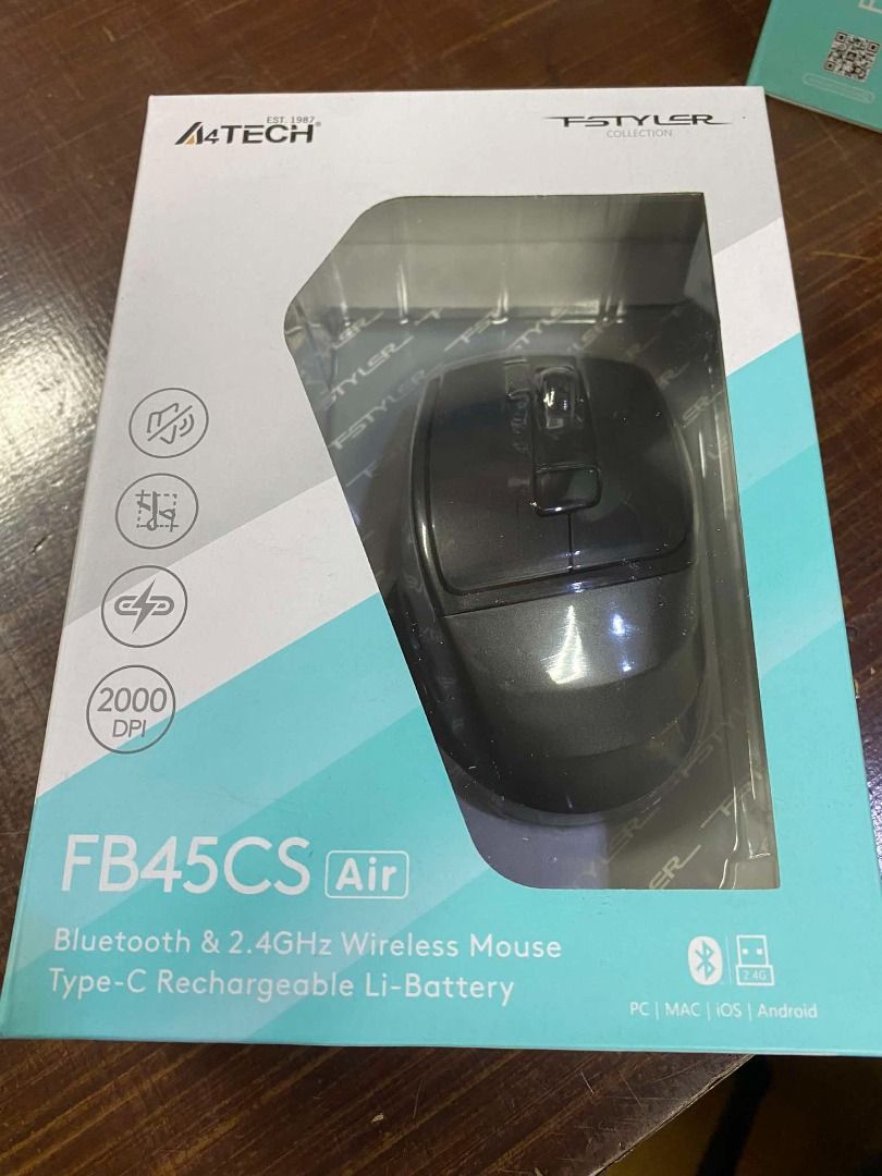 A4Tech FB45CS Air2 Fstyler Bluetooth & Wireless Rechargeable Silent ...