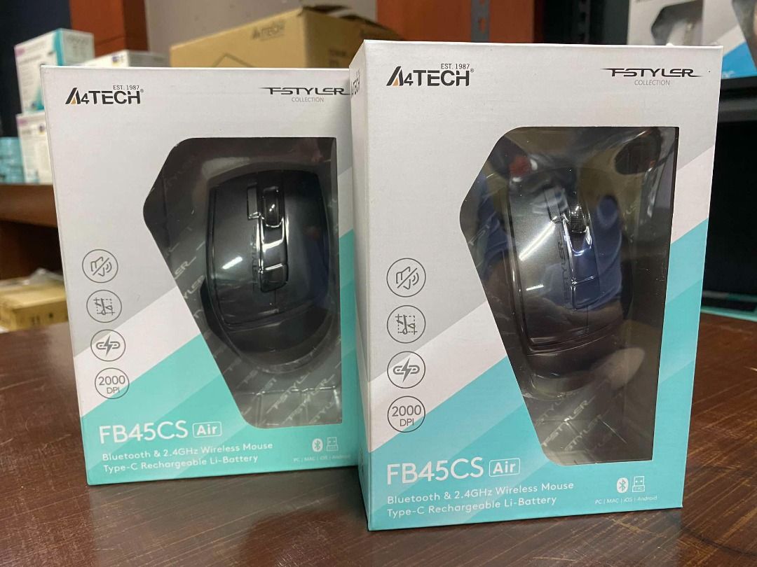 A4Tech FB45CS Air2 Fstyler Bluetooth & Wireless Rechargeable Silent ...
