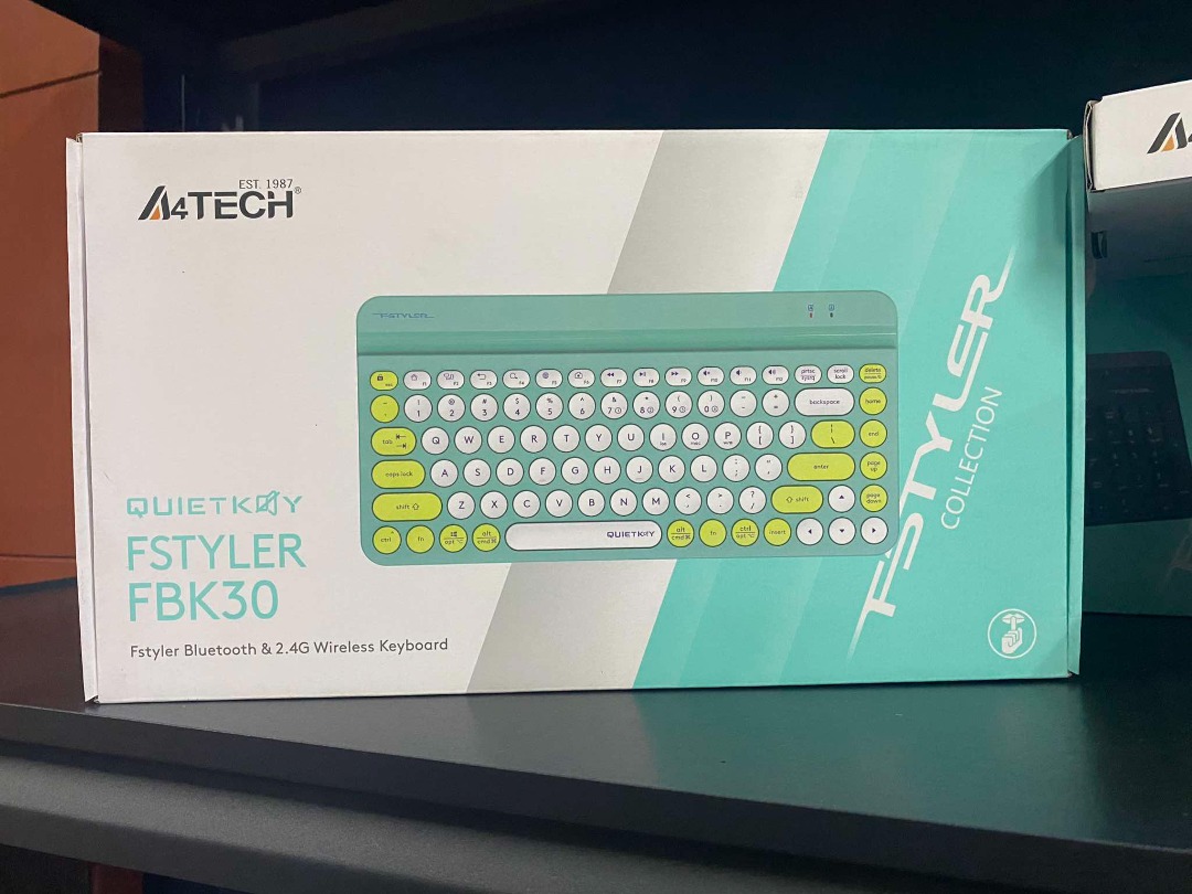 A4tech FBK30 Fstyler Bluetooth & Wireless QuietKey Silent Compact ...