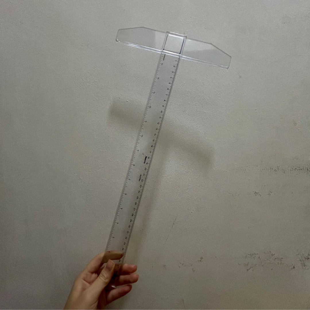 Acrylic T Square, T ruler, 40cm (Aristo), Hobbies & Toys, Stationery ...