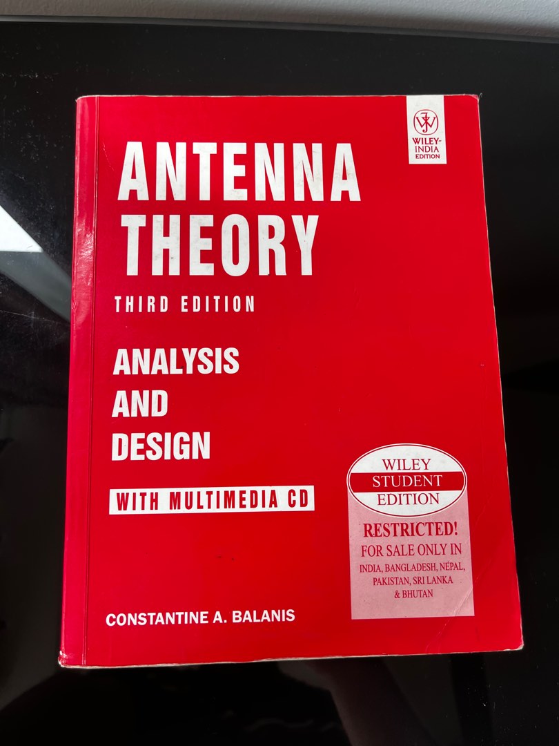 Antenna Theory by Constantine A Balanis, Hobbies & Toys, Books ...