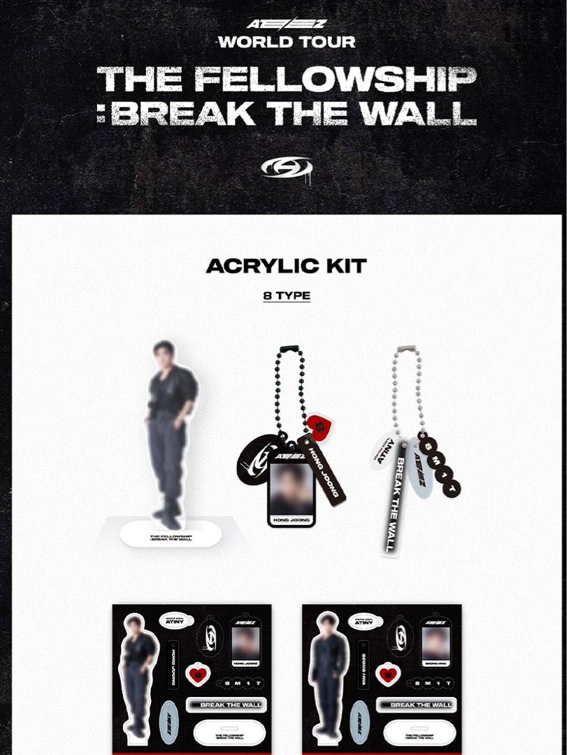 ATEEZ 2023 Singapore Fan Merch (Acrylic Kit), Hobbies & Toys ...