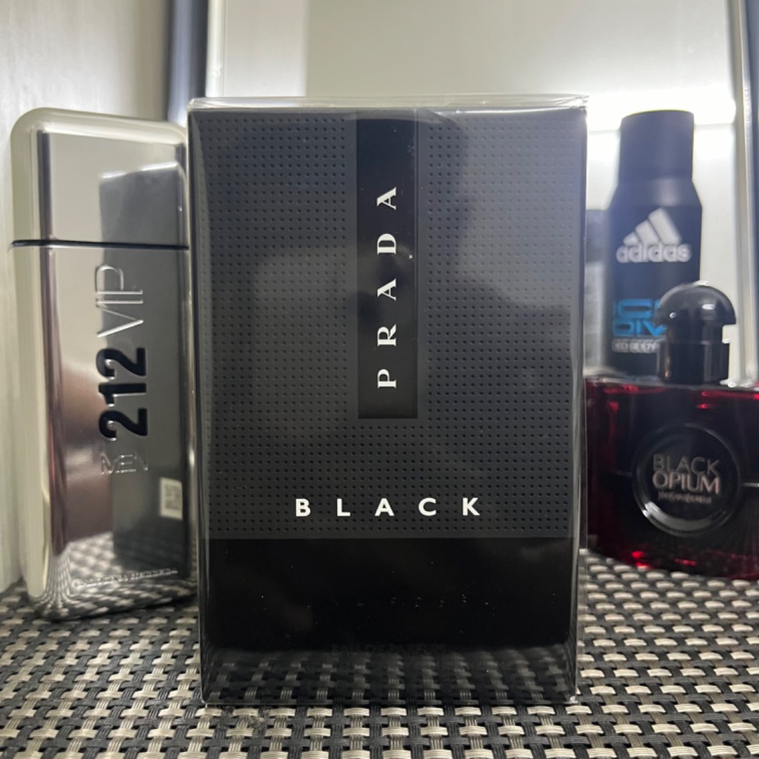 Authentic Prada Luna Rossa Black EDP Fragrance, Beauty & Personal Care ...
