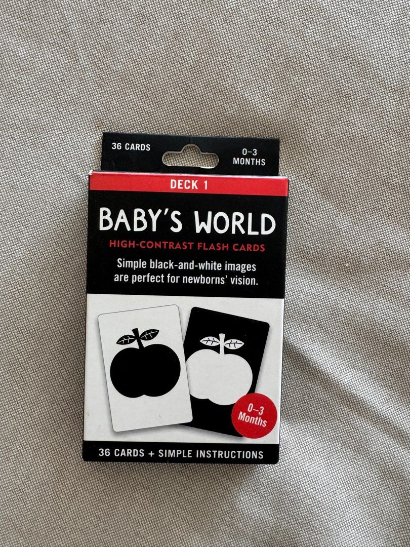 Baby Black and White Flash Cards, Babies & Kids, Infant Playtime on ...