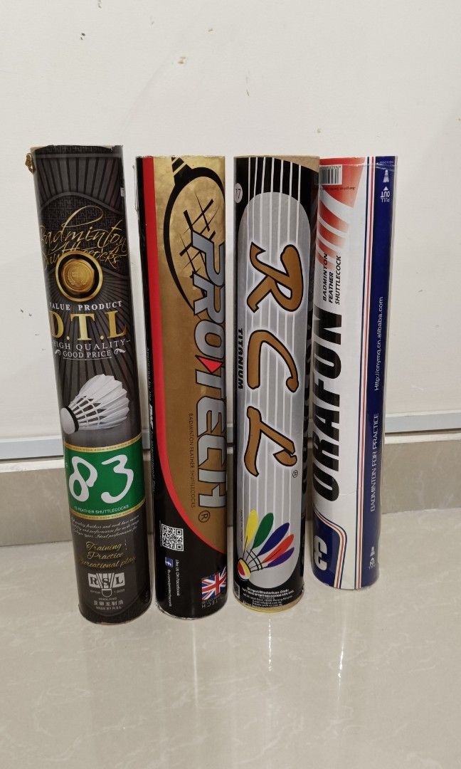 Badminton Shuttlecock Tube (Tube only), Sports Equipment, Sports ...