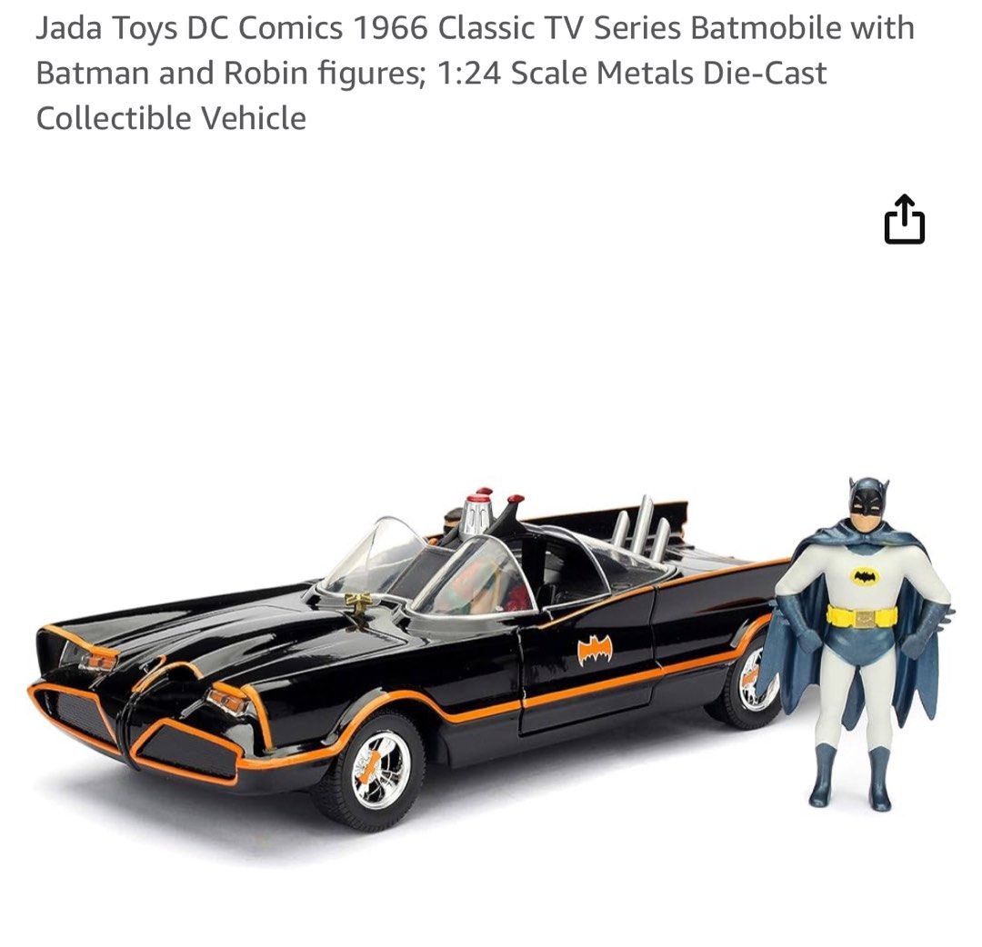 1:24 Batman and Robin classic car and figurine, Hobbies & Toys, Toys ...