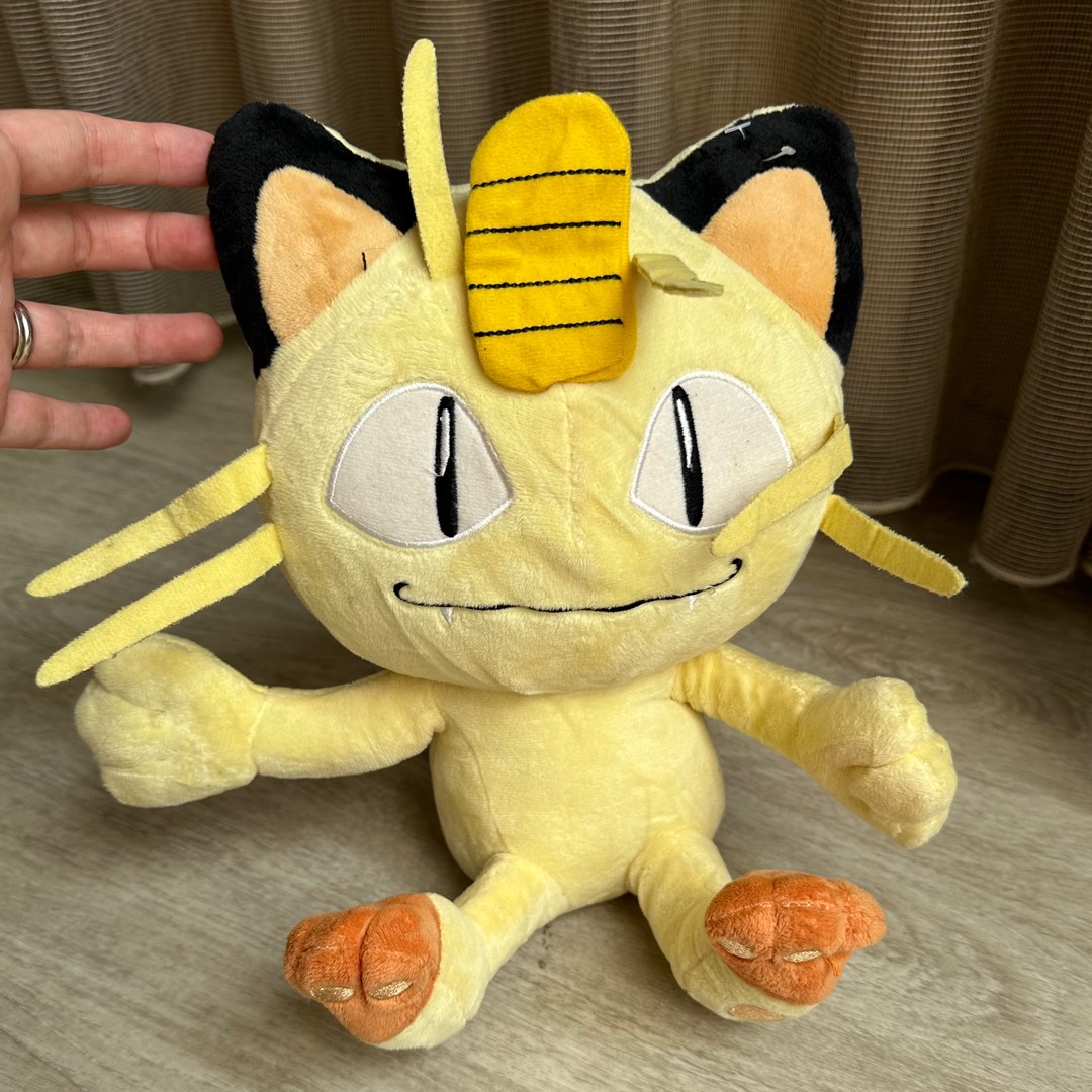Boneka meowth original nintendo mew pokemon poke pika pikachu bagus ...
