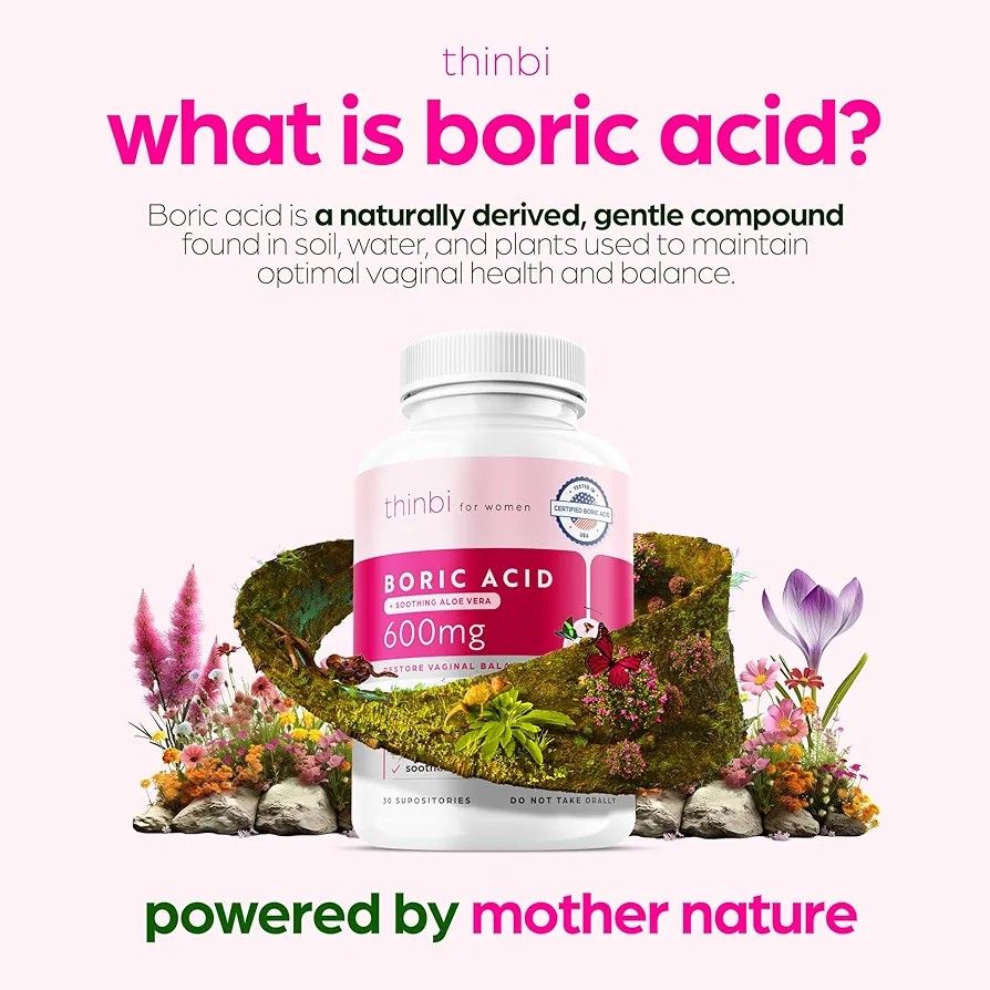 Boric Acid Suppositories For Women Waloe Vera Bv Treatment And Ph Balance For Vaginosis