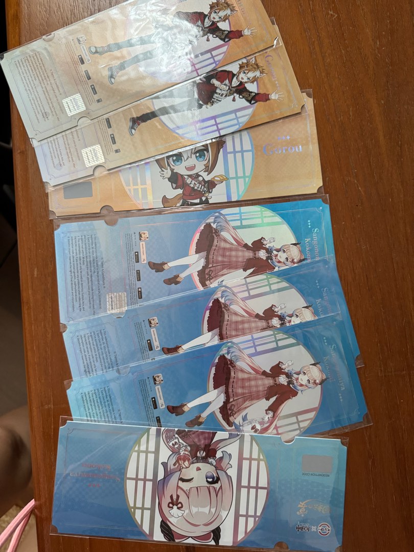 Brand New SUSHIRO X Genshin Impact Hologram Photocard Sangonomiya ...