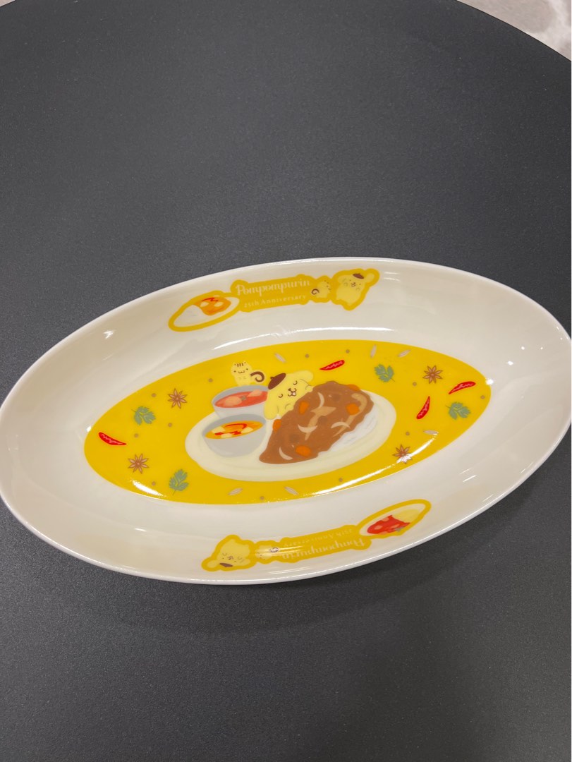 [CLOSING DOWN SALE] Sanrio Pompompurin Curry Omurice Pasta Plate ...