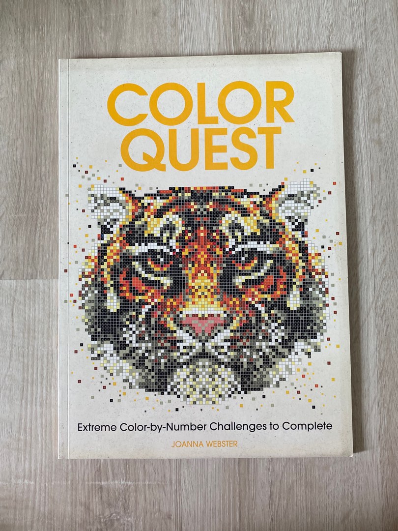 Color Quest Exteme Color by Numbers Adult Coloring Book, Hobbies & Toys ...