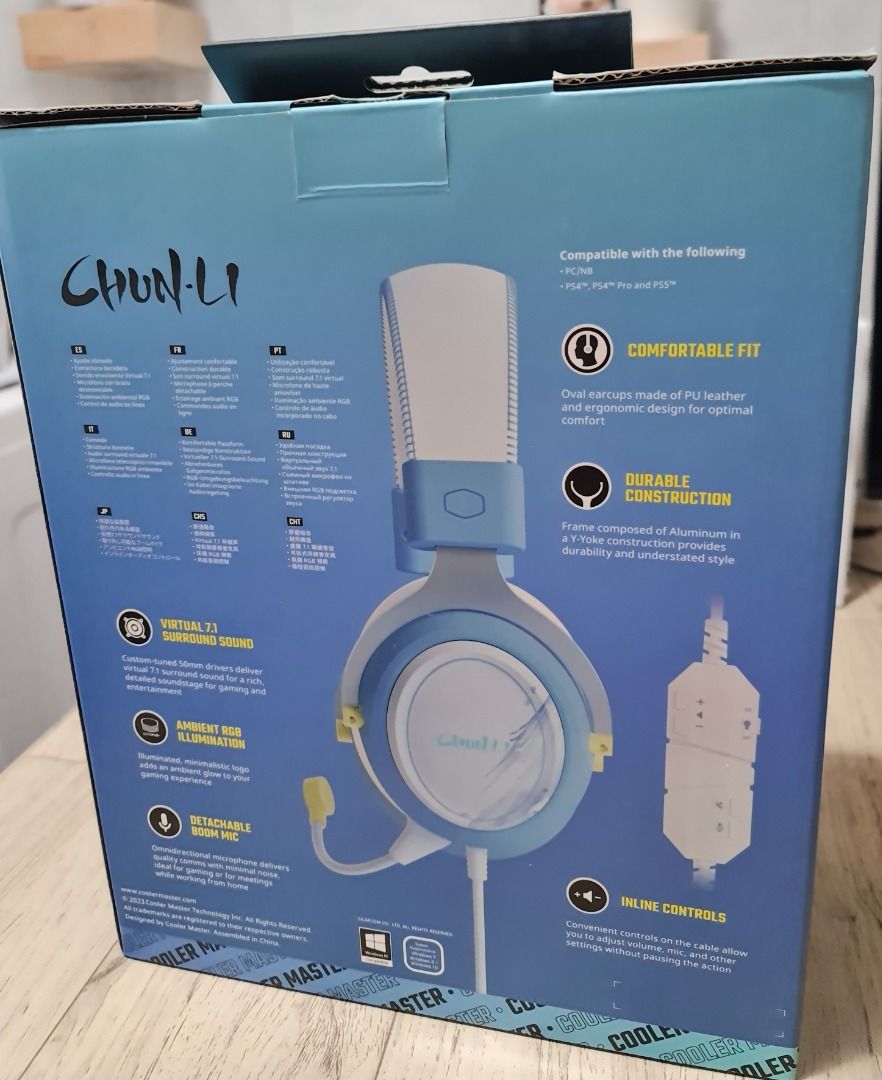 Cooler Master CH331 SF6 USB Gaming Headset - Chun Li Edition, Audio ...