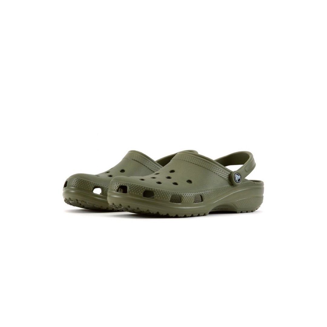CROCS CLASSIC CLOGS ARMY GREEN, Men's Fashion, Footwear, Flipflops and ...
