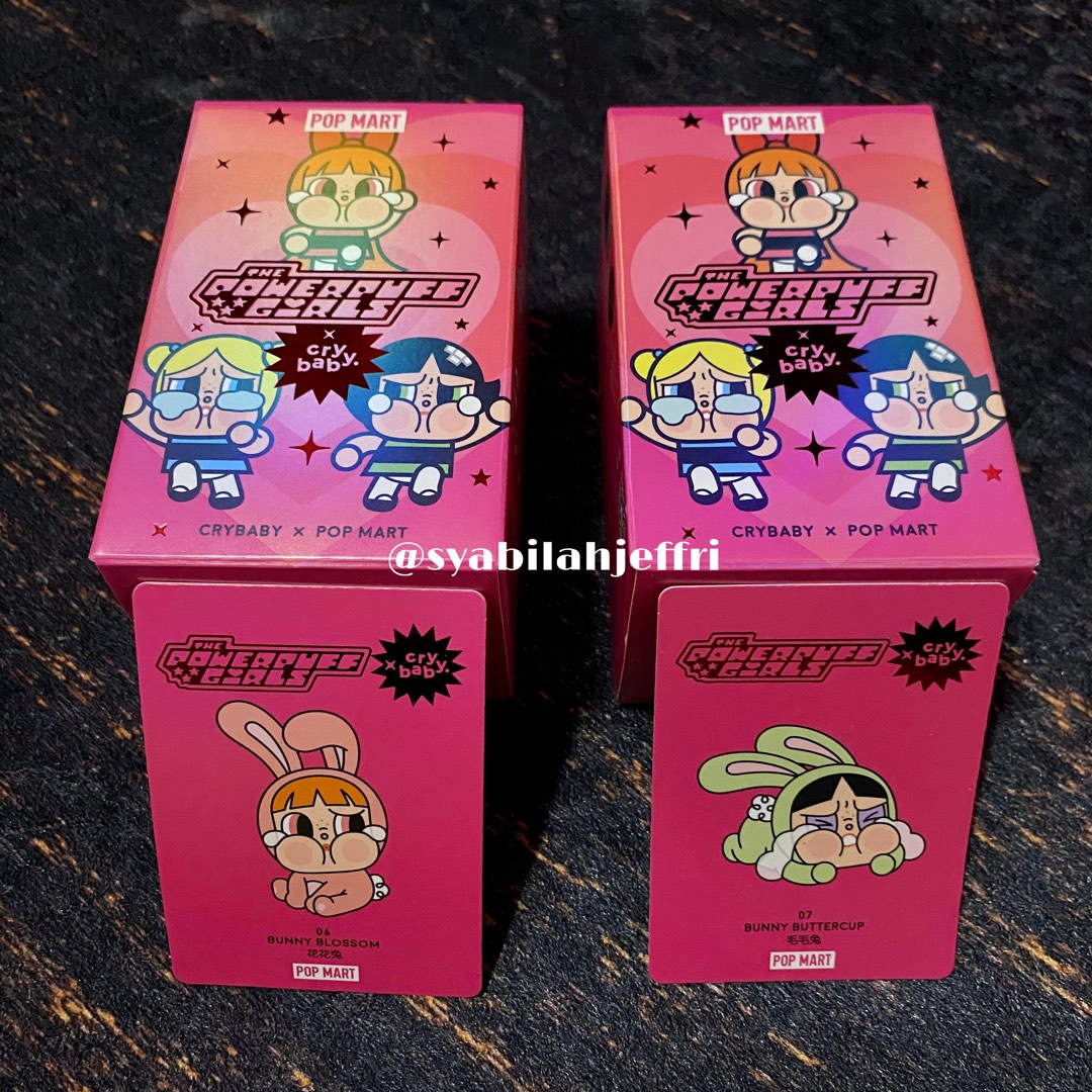 CRYBABY POWERPUFF GIRLS POPMART BUNNY BLOSSOM BUNNY BUTTERCUP, Hobbies ...