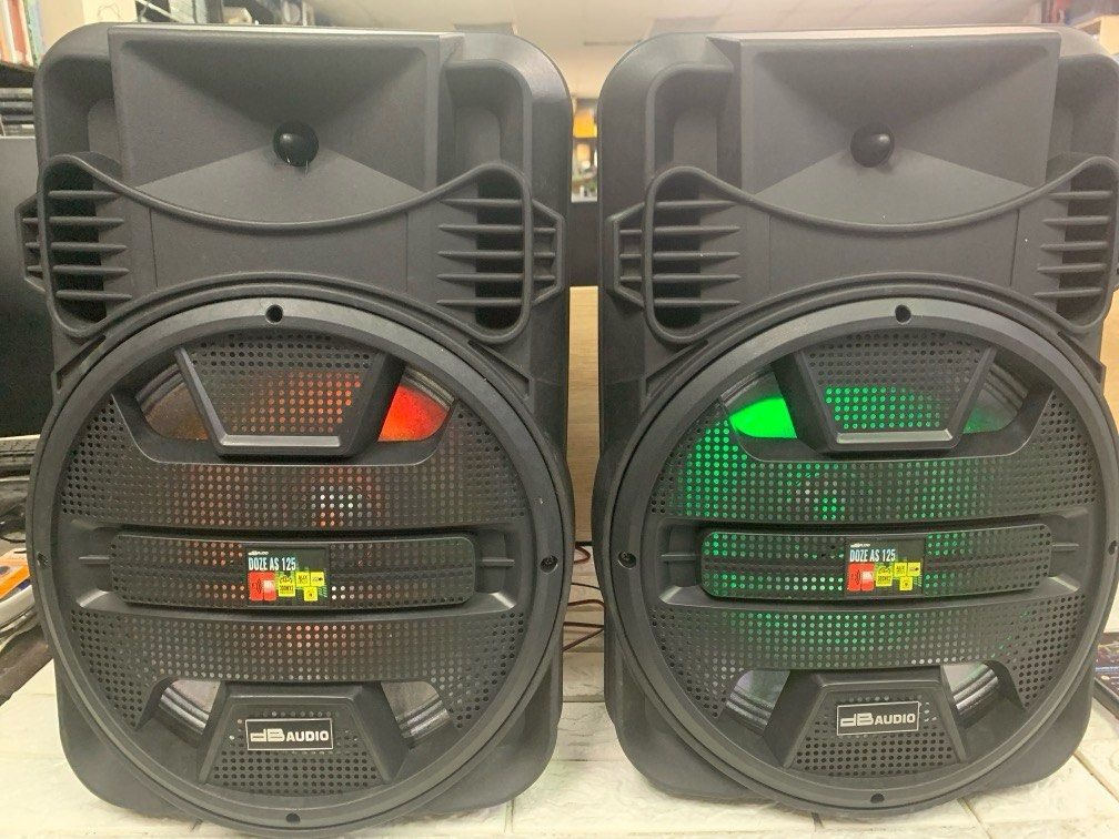 DbAudio Doze As125 Amplifier Speaker Set 12” 300watts x2 Output, Audio ...