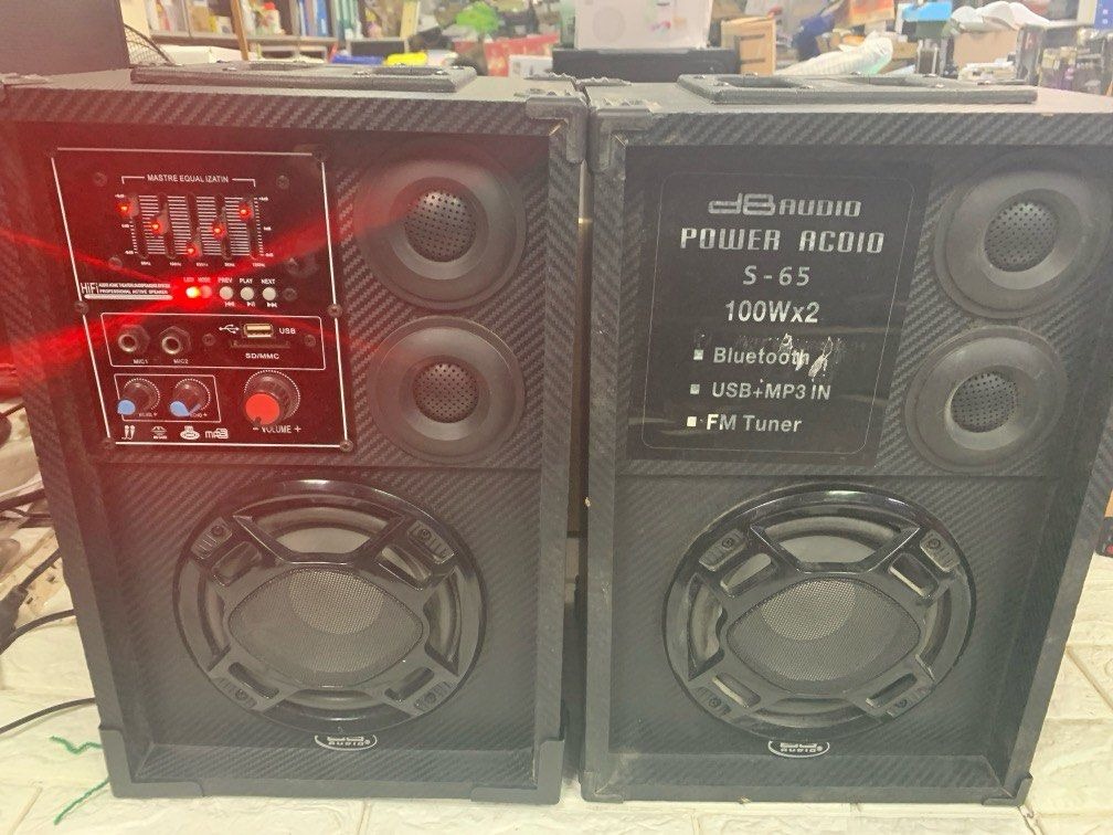 DbAudio Power S-65 100watts x2 Bluetooth Usb Mp3 Fm Tuner, Audio ...