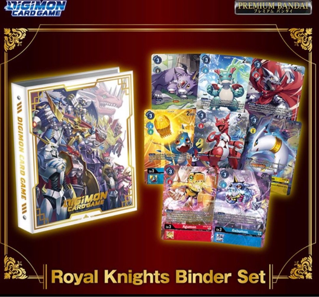 Digimon Card Game DTCG 皇家騎士卡簿套裝 Royal Knights Binder Set (PB-13) Bandai 魂限 數碼暴龍 數碼寶貝 PB13 亞古獸 加布 ...