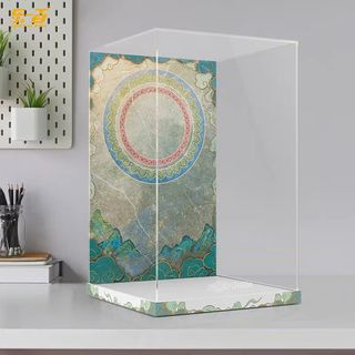 (Not) Pop Mart Space Molly 100% full set with acrylic display case ...