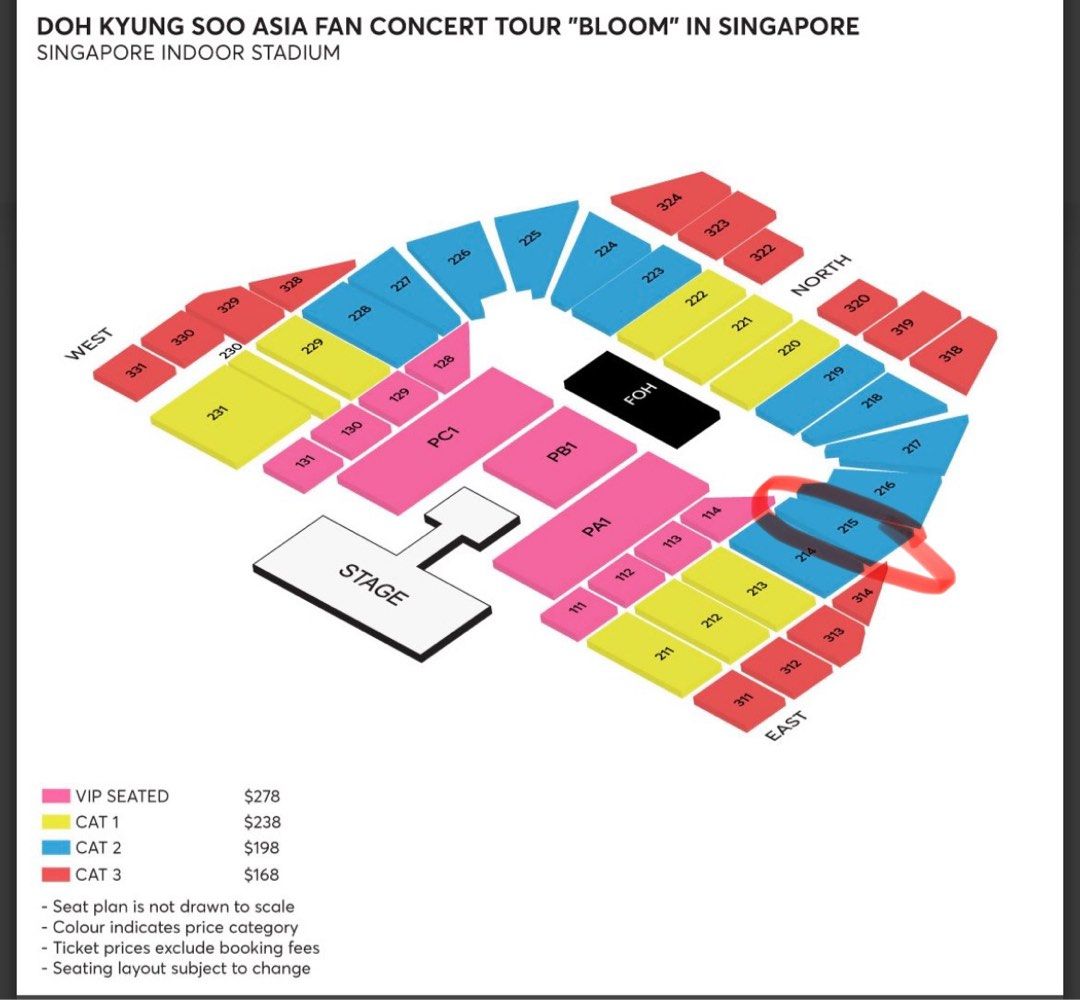 Doh Kyung Soo Asia Fan Concert Tour “Bloom” in Singapore CAT 2 ticket ...