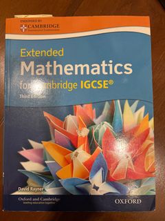 IGCSE MATHEMATICS CORE AND EXTENDED COURSEBOOK SECOND EDITION, Hobbies ...