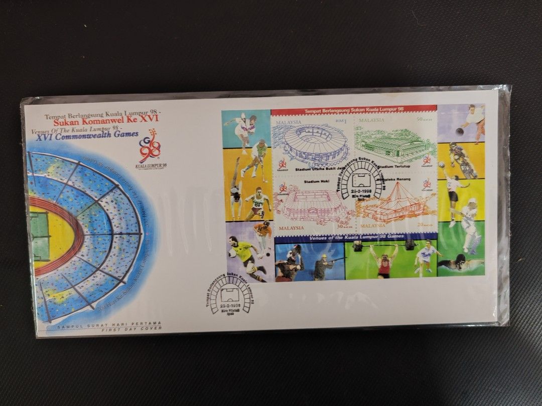 First Day Cover Sukan Komanwel ke XVI Malaysia 1998 FDC, Hobbies & Toys, Collectibles ...