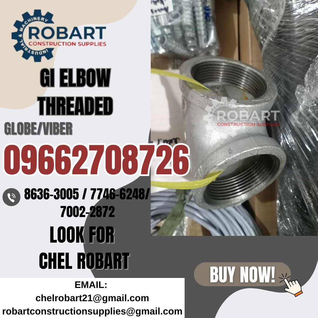 GI ELBOW THREADED, Commercial & Industrial, Construction Tools ...