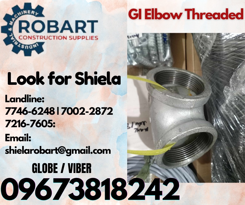 GI Elbow Threaded, Commercial & Industrial, Construction Tools ...