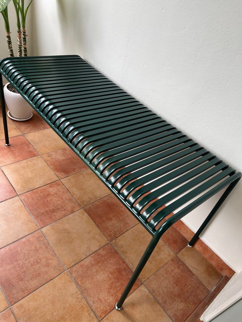 Green Metal Outdoor Table, Furniture & Home Living, Outdoor Furniture ...