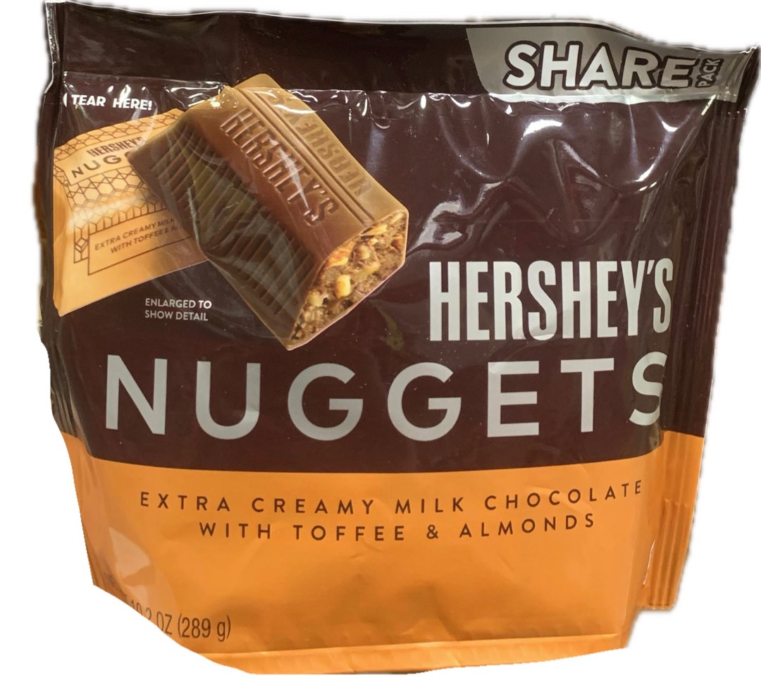 HERSHEY'S NUGGETS MILK CHOCOLATE WITH TOFFEE 289G, Food & Drinks, Other ...