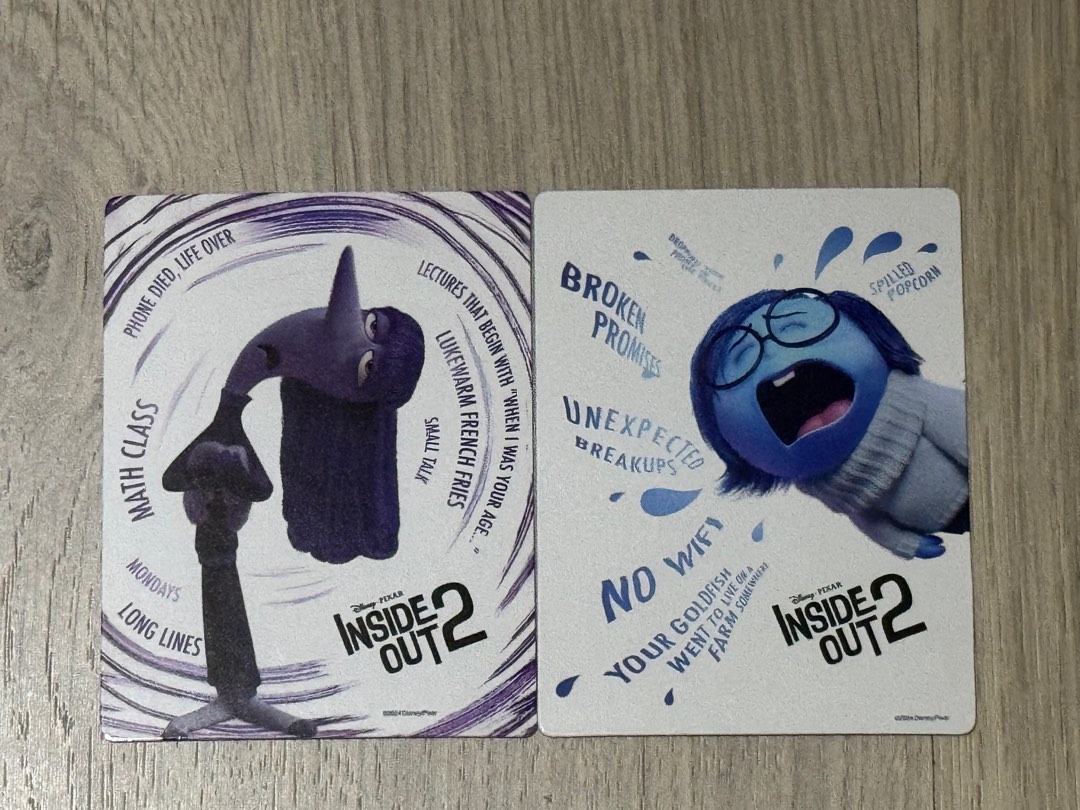 inside out 2 card 小卡 60@2, 電子遊戲, 遊戲機配件, 遊戲禮物卡及帳戶 - Carousell