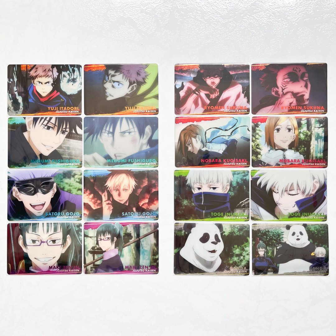Jujutsu Kaisen Metal Card Collection by Bandai Carddass Yuji Megumi ...