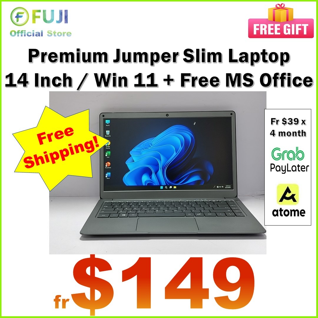 Jumper 14 Inch Slim Laptop - SSD Drive - Windows 11 - Lightweight ...