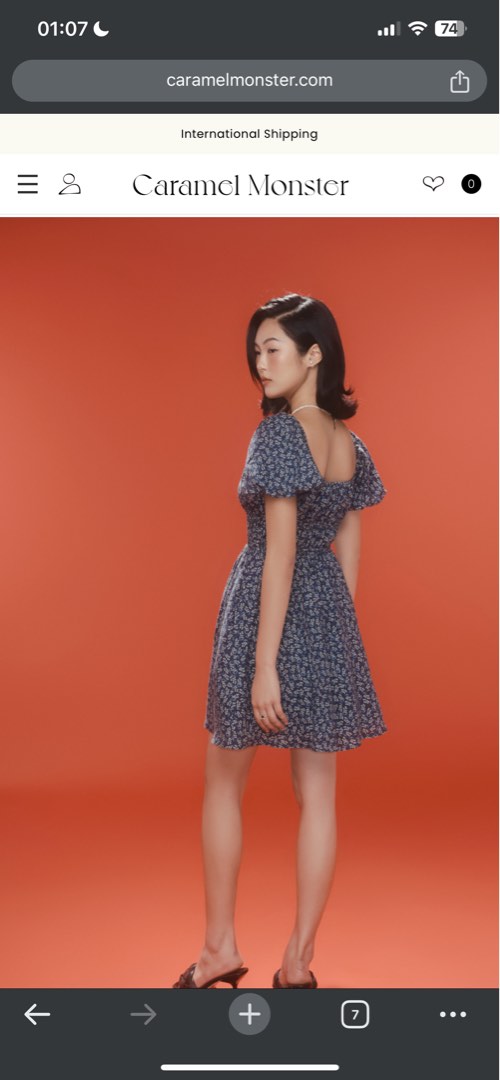 Kiara Mini Dress - Bellflower Bleu, Women's Fashion, Dresses & Sets ...