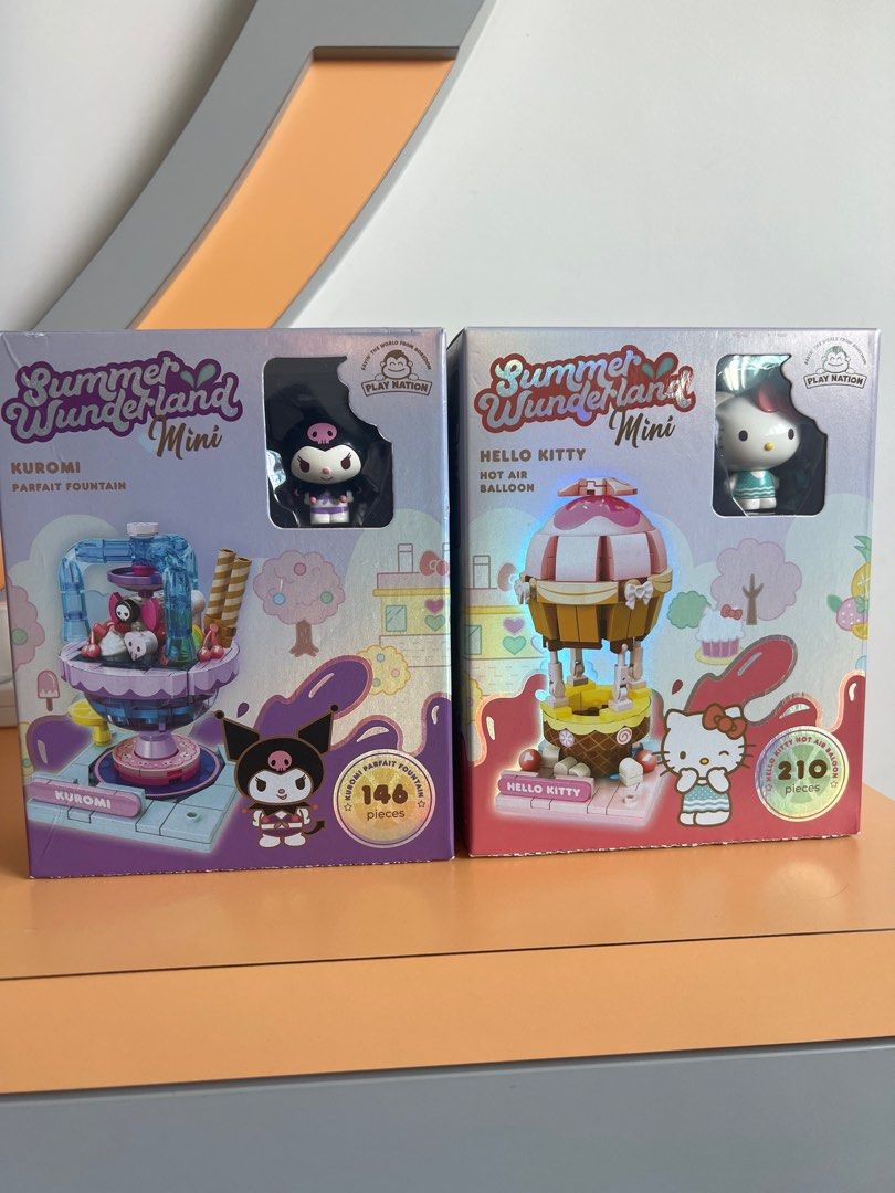 Kuromi and Hello Kitty puzzle display set, Hobbies & Toys, Toys & Games ...