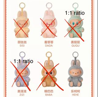 [Set] Labubu V1: Macaron Sesame Bean and Labubu Wash Bag, Hobbies ...