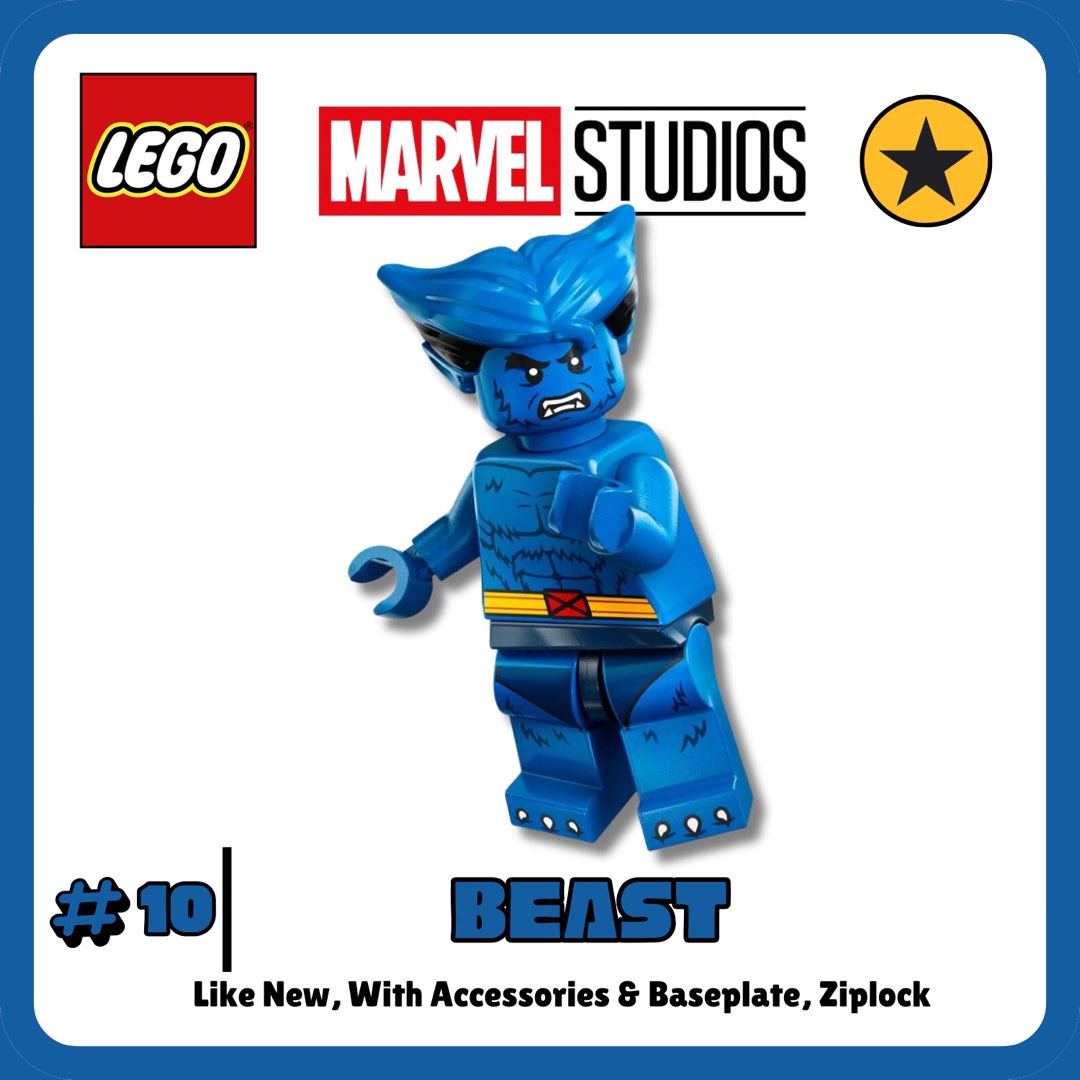 LEGO Minifigure Marvel Series 2 - Beast (P50 OFF FOR EVERY 2 FIGS ...