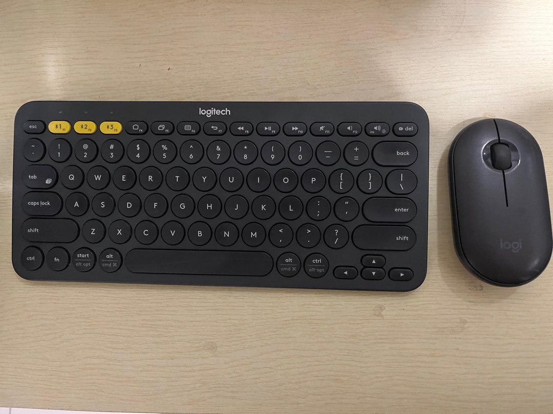 Logitech K380 Wireless Keyboard & Mouse Set, Computers & Tech, Parts ...