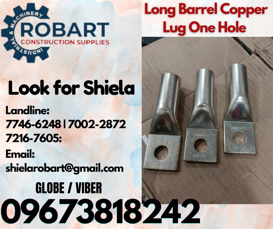Long Barrel Copper Lug, Commercial & Industrial, Construction Tools ...