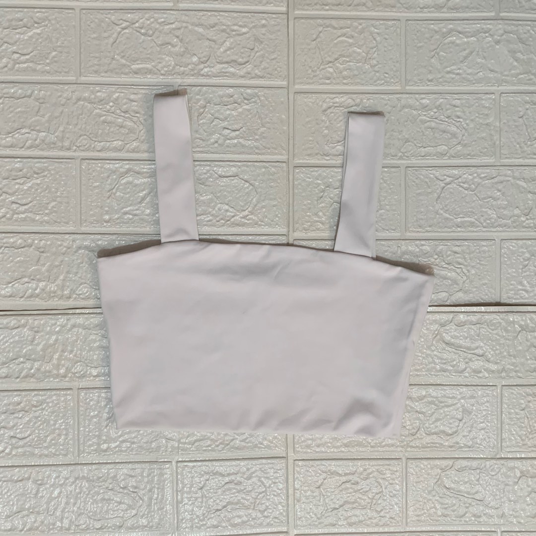 Lovito White Square Top, Women's Fashion, Tops, Sleeveless on Carousell