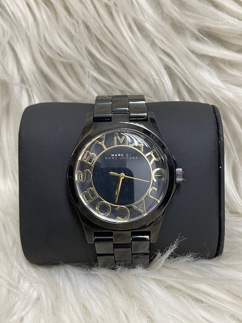 MARC BY MARC JACOBS Henry Skeleton Black Dial Unisex Watch, Women's ...