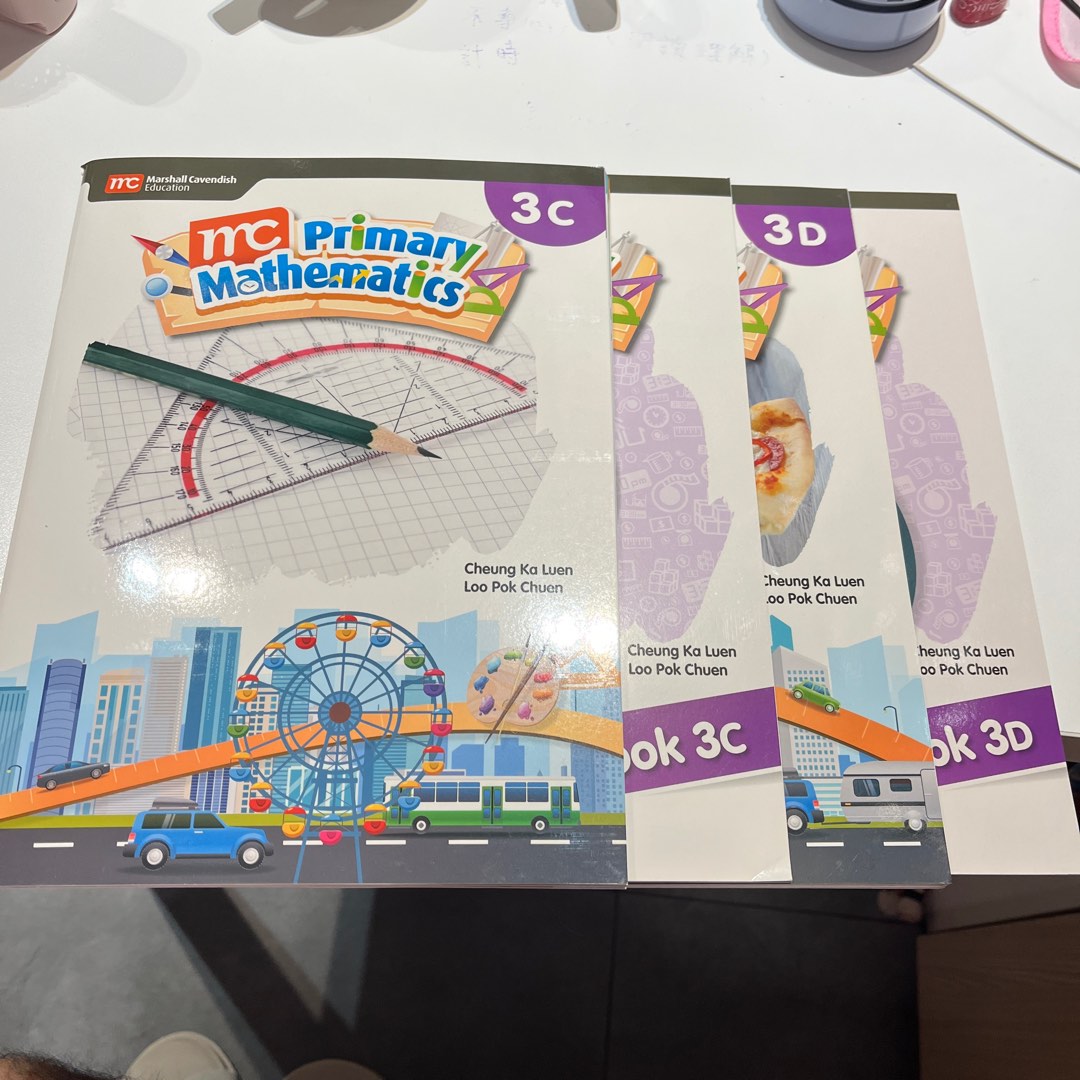 mc Primary Mathematics (Marshall Cavendish Education) 3C 3D Textbooks & Workbooks （陳守仁小學用書）, 興趣及 ...