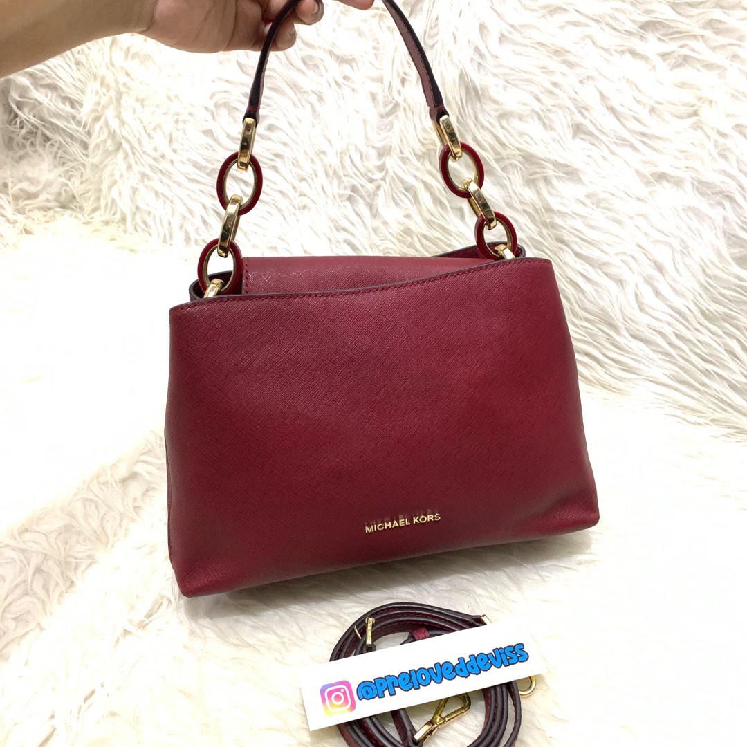 Michael Kors MK Sofia Portia East West Satchel Mulberry Original, Barang Mewah, Tas & Dompet di ...