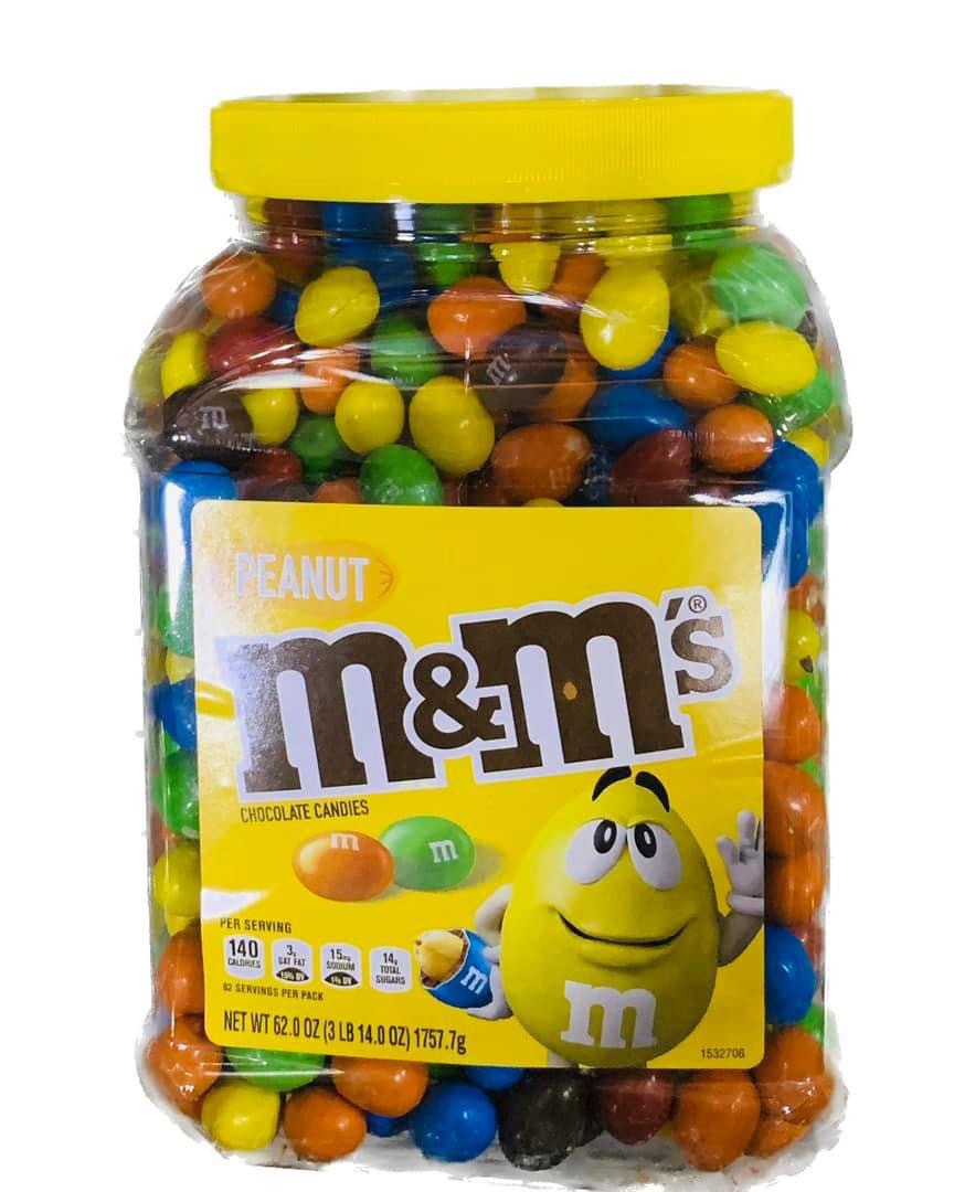 M&M'S PEANUT CHOCOLATE PANTRY SIZE 62OZ JAR, Food & Drinks, Other Food ...