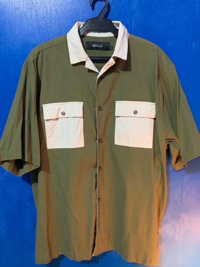 MN+LA green polo, Men's Fashion, Tops & Sets, Tshirts & Polo Shirts on ...