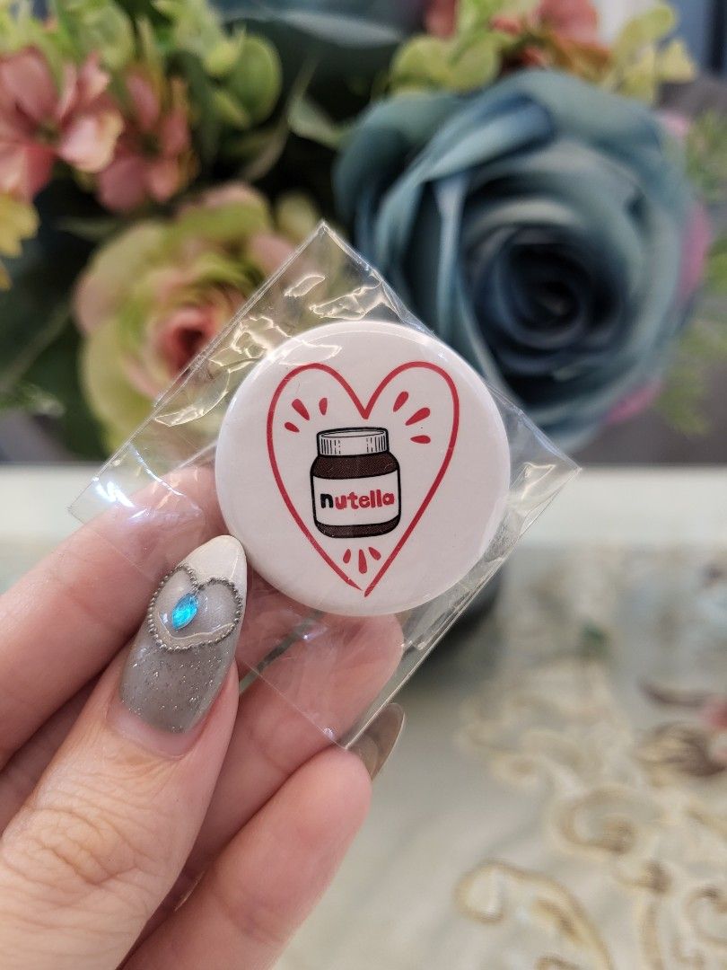 Nutella Mini Badge, Hobbies & Toys, Toys & Games on Carousell