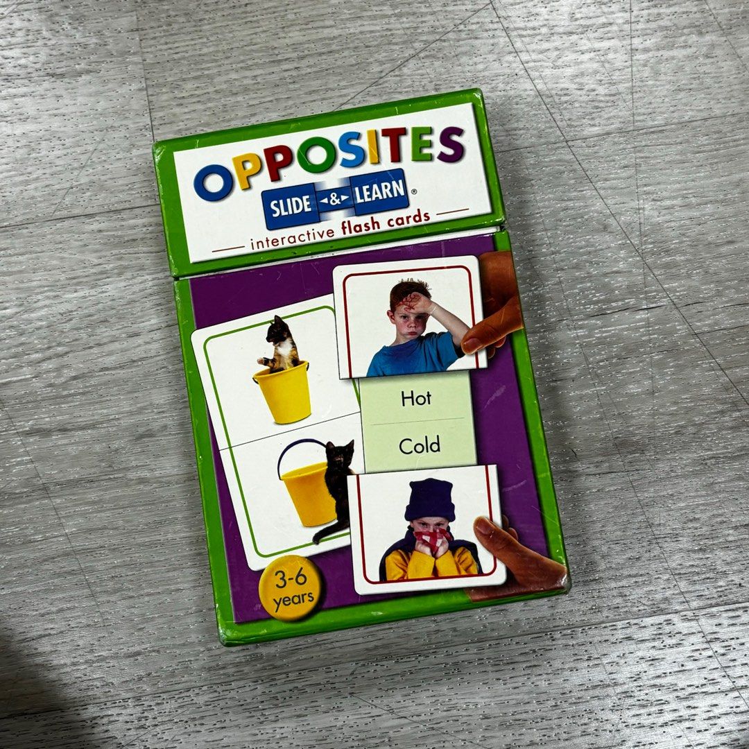 opposites slide and learn interactive Flash cards, Hobbies & Toys ...