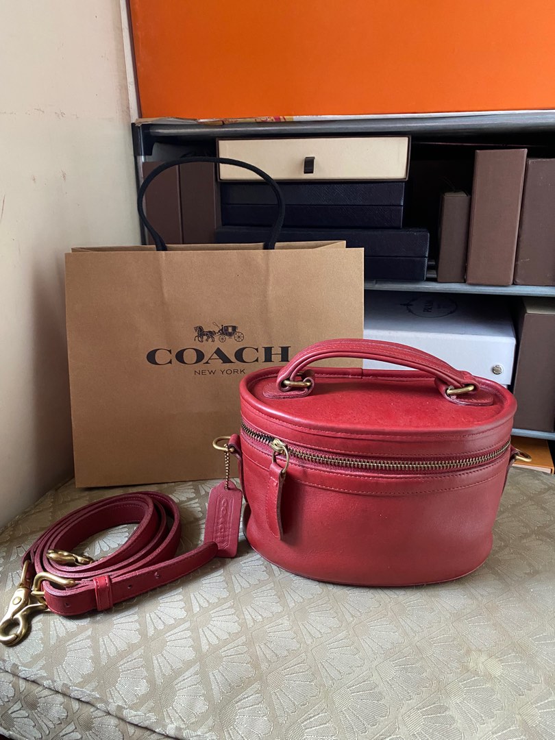 Original Coach Vintage Top Handle Vanity Bag, Luxury, Bags & Wallets on ...