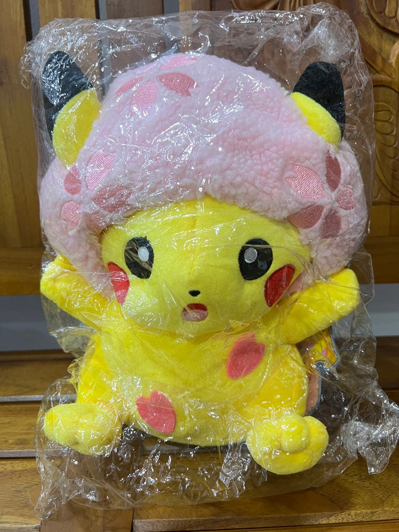 Pikachu sakura soft toy, Hobbies & Toys, Toys & Games on Carousell