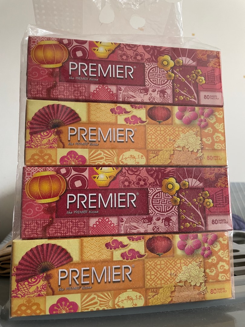 Premier Facial Tissue 4x80sheets, Beauty & Personal Care, Sanitary ...