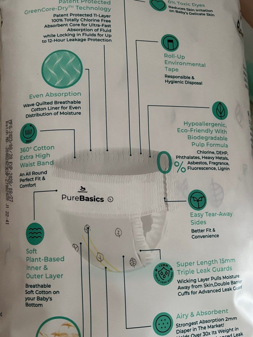 Pure Basics Diapers, Babies & Kids, Babies & Kids Fashion on Carousell